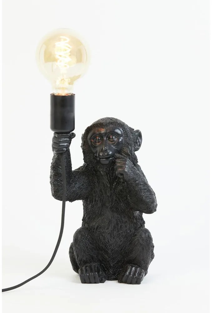 Černá stolní lampa (výška 34 cm) Monkey – Light & Living