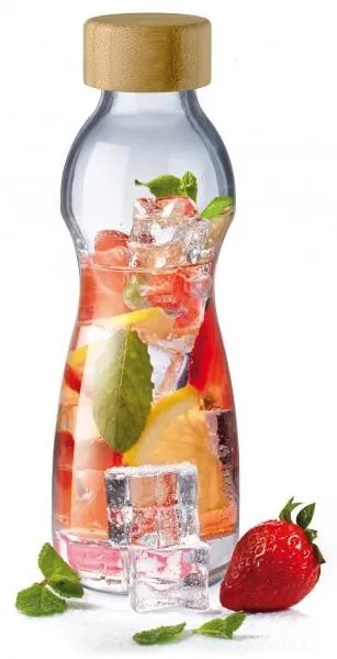 SIMAX PURE SKLENĚNÁ LÁHEV 750ML BAMBUSOVÉ VÍKO