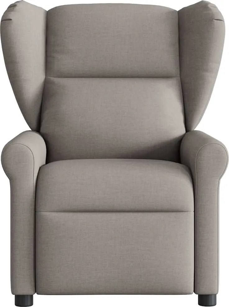 Elektrické masážní polohovací křeslo taupe textil 3303371