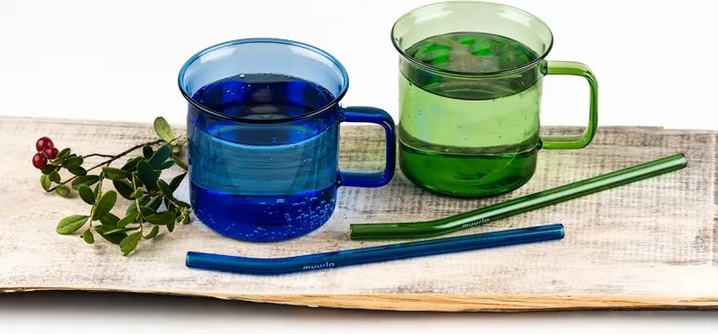 Hrnek Glass 0,35l, modrý