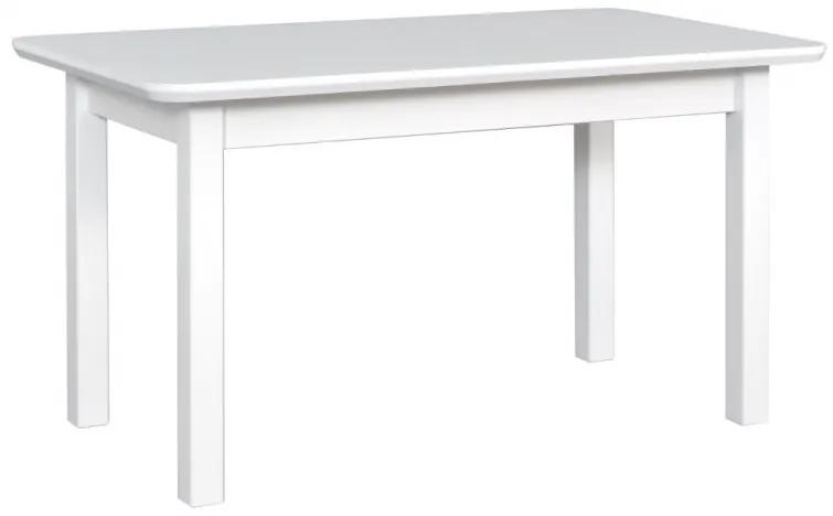 Jídelní stůl WENUS 2 S + doprava zdarma deska stolu kaštan, nohy stolu bílá