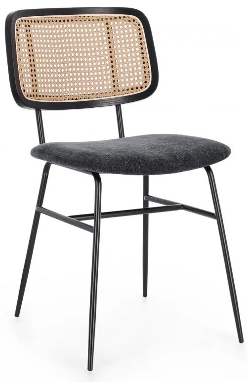 BIZZOTTO Jídelní židle GLENNA s černým sedákem 0743732