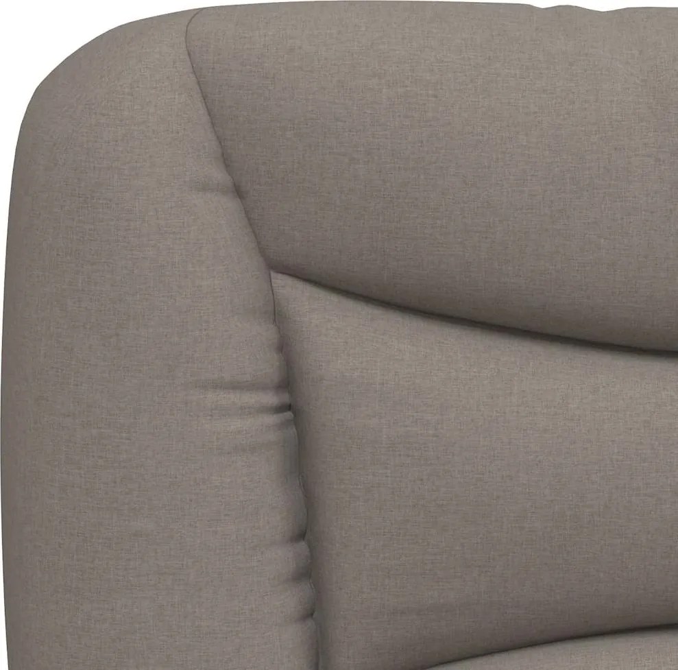 Postel s matrací Hvar taupe 90 x 190 cm textil 3208503