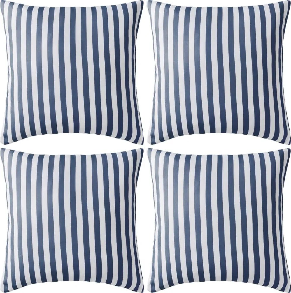 vidaXL Venkovní polštářky 4 ks 45x45 cm [132299] Barva: navy stripe