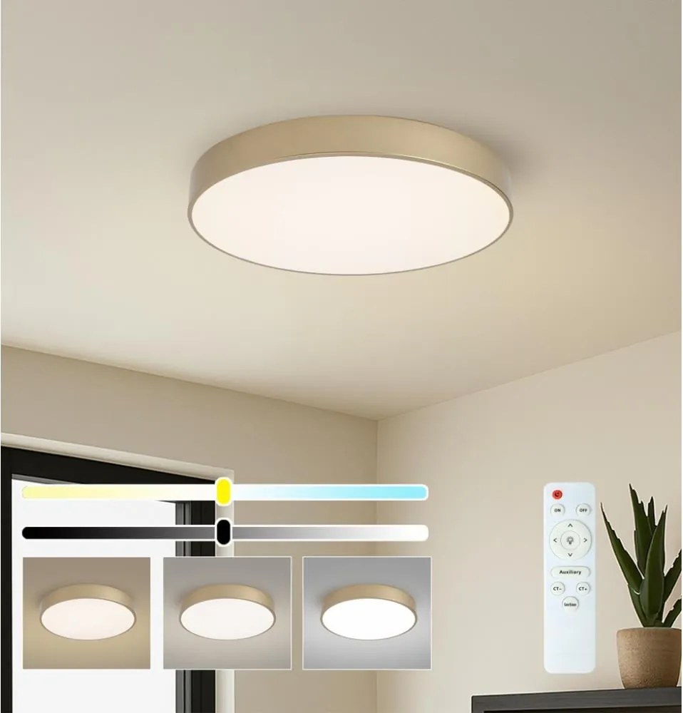 BRILAGI - LED Stmívatelné strop. svítidlo POOL LED/60W/230V pr. 50 cm zlatá + DO