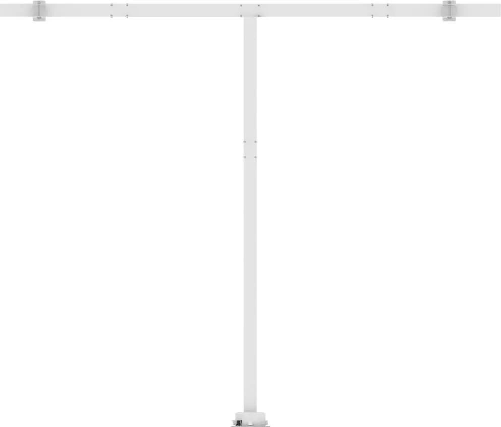 vidaXL Ručně zatahovací markýza s LED světlem 400 x 300 cm [3069545] Barva: antracitová