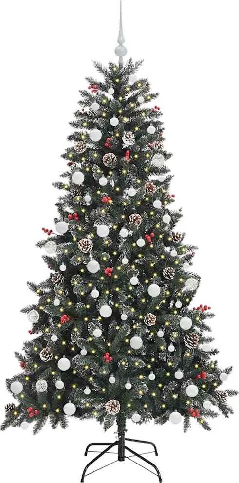 Umělý vánoční stromeček Zelená 180 cm PVC, plast a ocel 3395883
