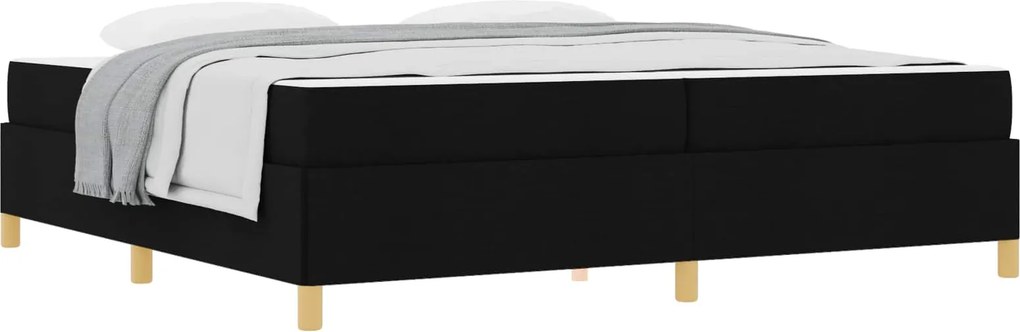 Rám postele Černá 200 x 200 cm textil 3398964