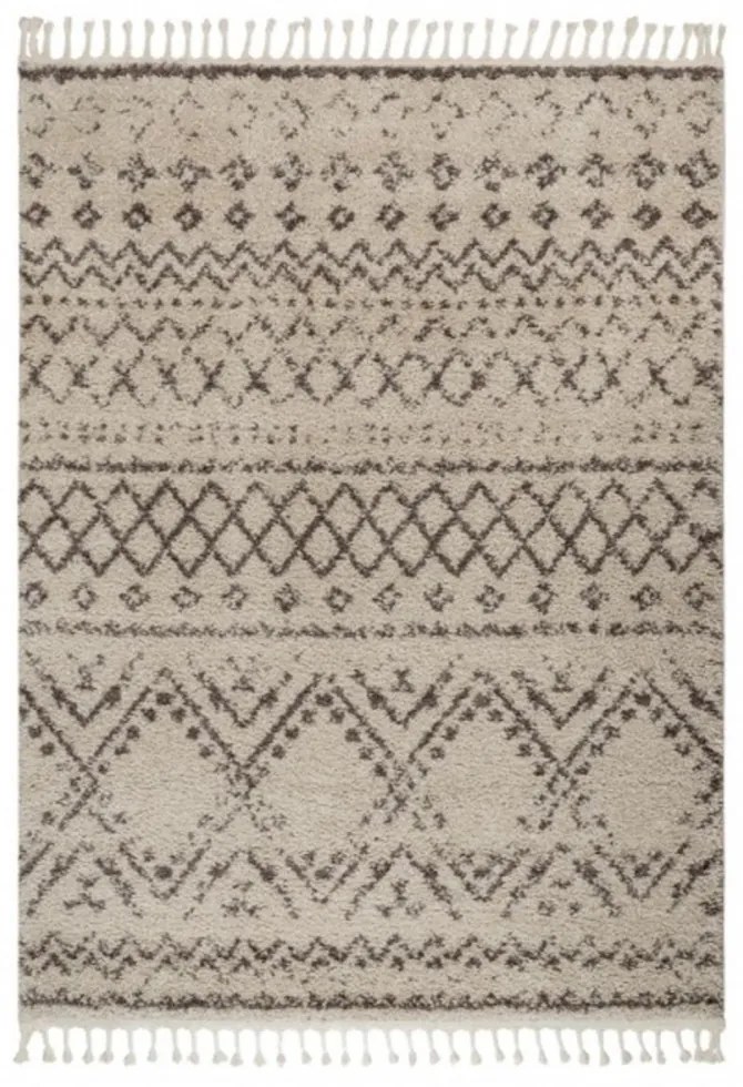 Kusový koberec Shaggy Raba krémový 60x200cm