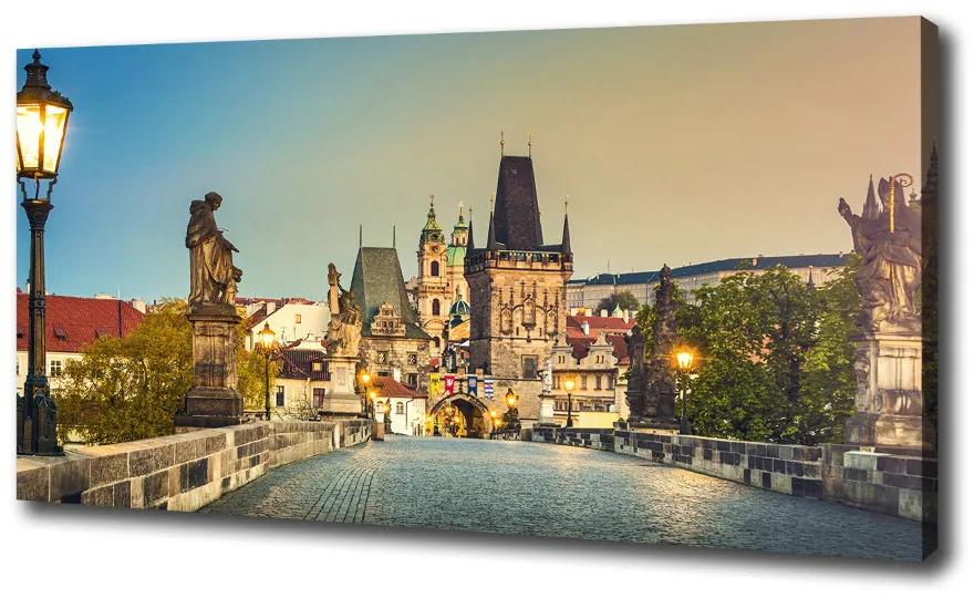 Wallmuralia Foto obraz na plátně Most Praha 100x50