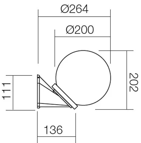 Smarter Venkovní nástěnná lampa Sfera, ø200