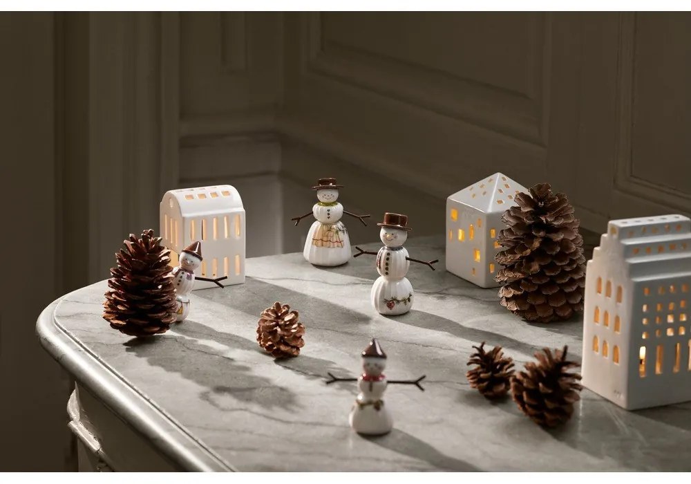 Porcelánová vánoční figurka (výška 11,5 cm) Hammershøi Snowman – Kähler Design