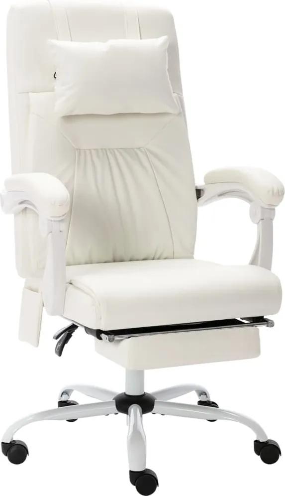 vidaXL Masážní kancelářská židle umělá kůže [20296] Barva: Černá