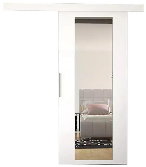 Posuvné dveře Marin 4 (bílá) (se zrcadlem). 1032061