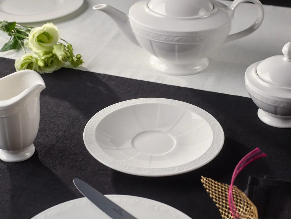 Villeroy&Boch White Pearl snídaňový-/Suppenuntertasse 185 mm