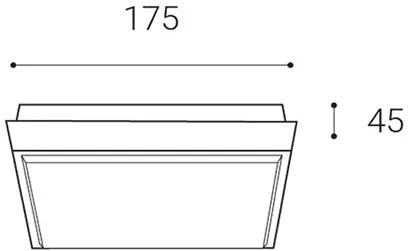 LED2 5130834 Quado S, antracitové venkovní čtvercové svítidlo, 10W LED 3000K, 17x17cm, IP54