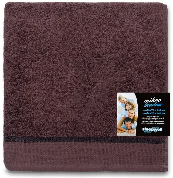 SVITAP sleep well Ručník Star 450 g/m2  Ručník Star 50x100 cm tmavě hnědá