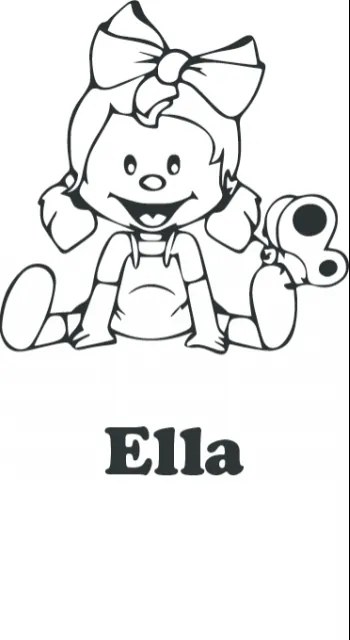Samolepka Holčička s mašlí