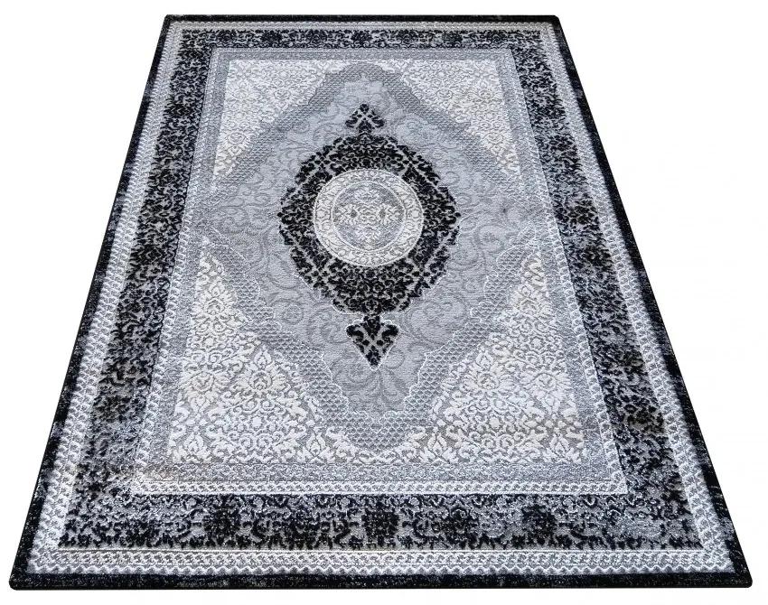 Exkluzivní koberec černé barvy ve vintage stylu Šířka: 120 cm | Délka: 170 cm
