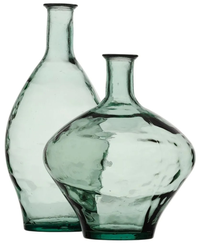 Váza Recyklované sklo Zelená 28 x 28 x 60 cm