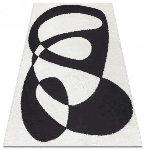 Dywany Łuszczów, Kusový koberec Mode 8531 abstract cream/black, 140x190, bílá, černobílá, kancelář