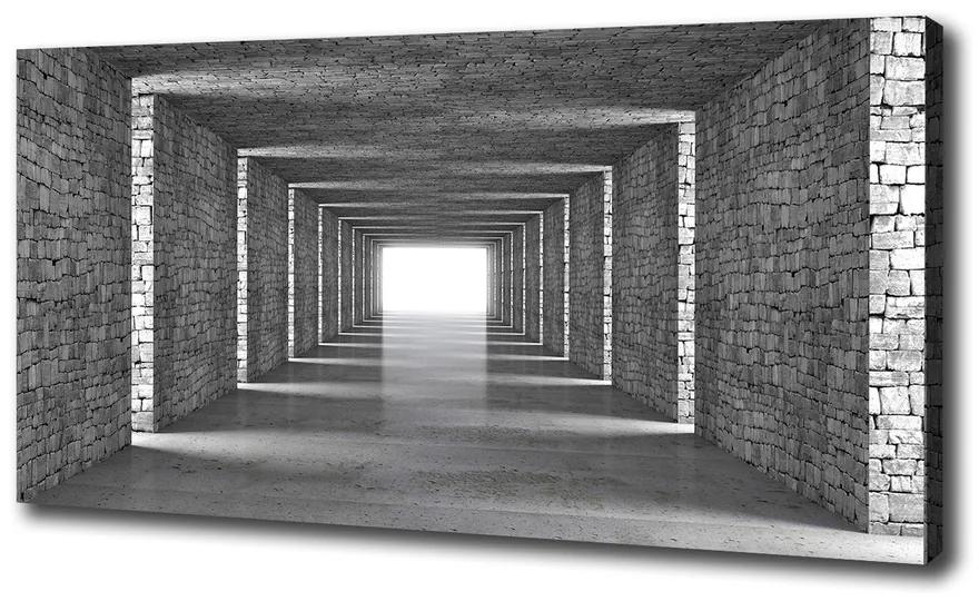 Wallmuralia Foto obraz na plátně do obýváku Tunel z cihel 100x50 cm