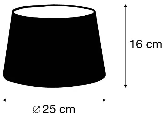 Lněné stínidlo hnědé 25/16