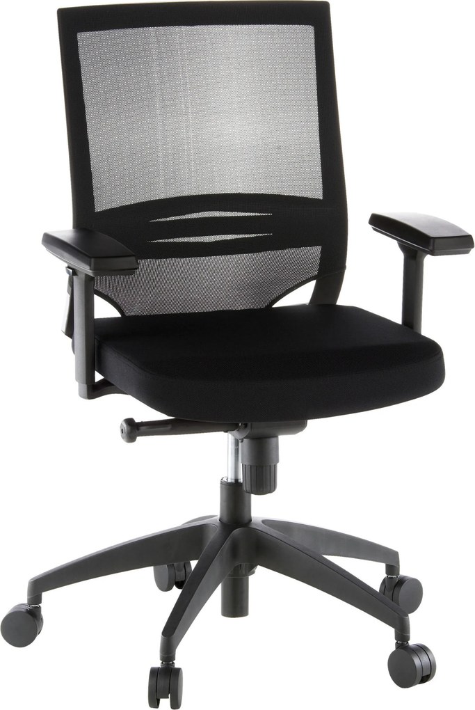 XXXLutz OTOČNÁ ŽIDLE, síťovina, plochá tkanina, černá MID.YOU - Online Only kancelářské židle - 001918007701