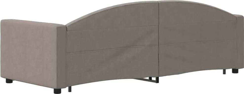Válenda s přistýlkou taupe 80 x 200 cm textil 3197186