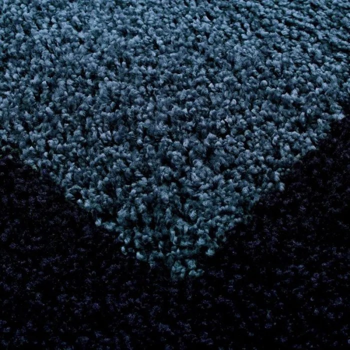 Vopi | Kusový koberec Life Shaggy 1503 navy - Kulatý průměr 120 cm