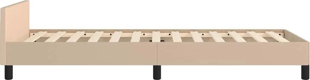 Rám postele s čelem cappuccino 90x190 cm umělá kůže 3125426