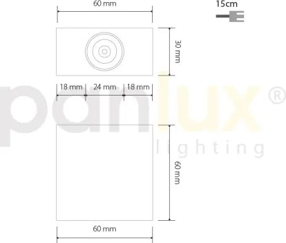 Dekorativní svítidlo LED Panlux VARIO V1/NBS 3W 700mA stříbrná