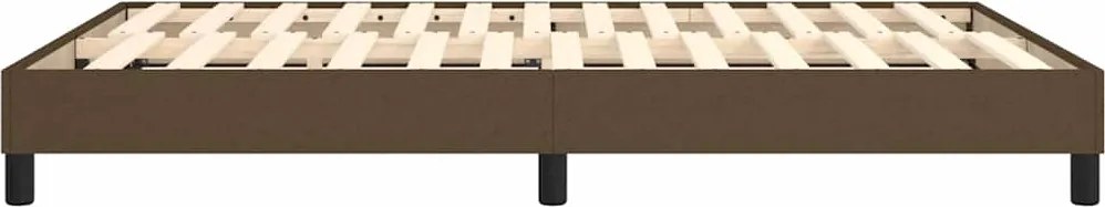 Rám postele s boxspringem tmavě hnědý 140 x 190 cm textil 3120511