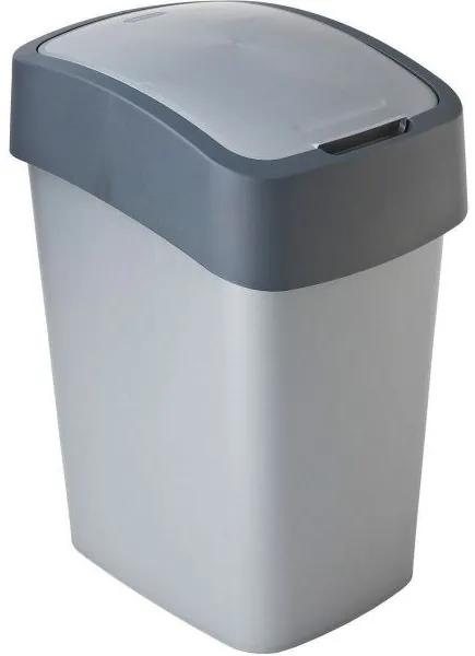 Curver FLIPBIN odpadkový koš 25L šedý, 02171-686 pro třídění odpadu / kov - plechovky