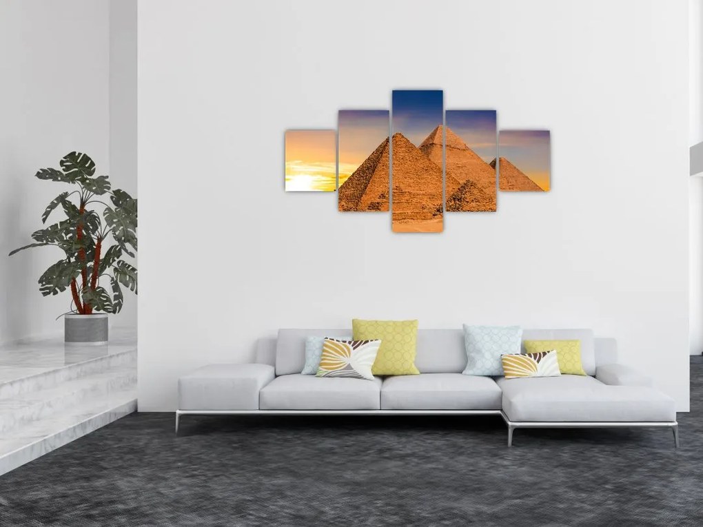 Obraz - Egyptské pyramidy (125x70 cm)