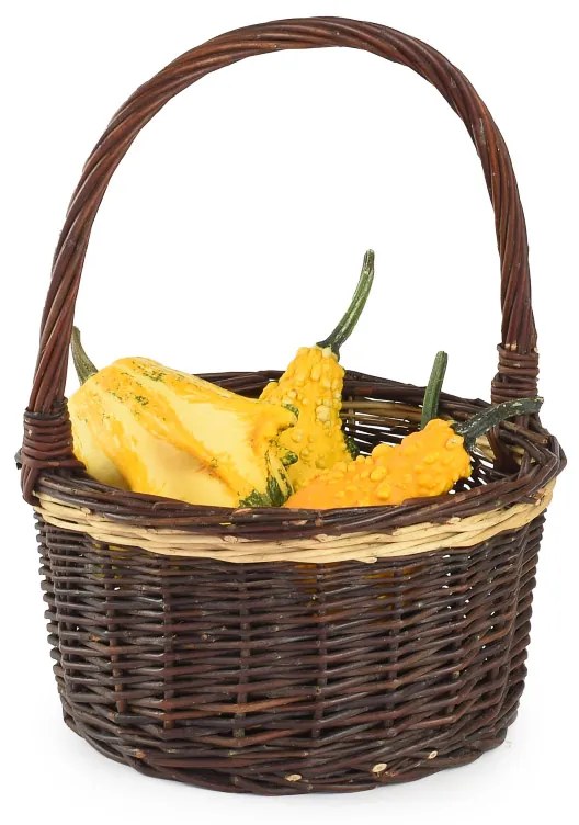 Dárkový koš proutěný kulatý Placer VI. průměr 28 x v.15(cm)poslední kus skladem