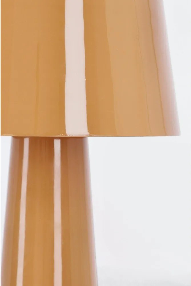 Oranžová kovová LED stolní lampa s kovovým stínidlem (výška 51 cm) Turner – Bizzotto