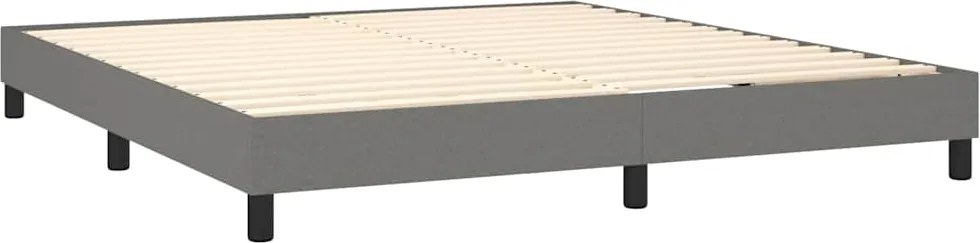 Box spring postel s matrací tmavě šedá 160x200 cm textil 3129722