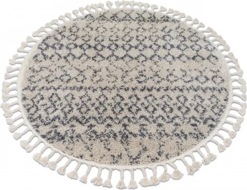 Kusový koberec Berber Agadir G0522 cream and grey kruh, 120x120 (priemer) kruh, béžová, chodba / predsieň, Dywany Łuszczów