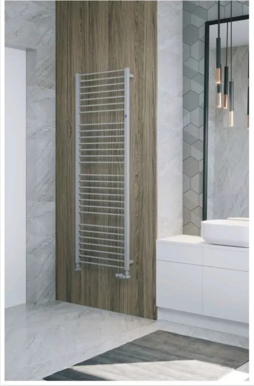 Hopa Piko koupelnový radiátor 630 x 1129 mm středové připojení černá RADPIK601131SP