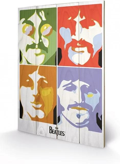 Dřevěný obraz The Beatles - Sea of Science, (40 x 59 cm)