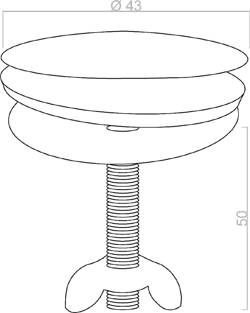 Aqualine záslepka umyvadlová průměr 43mm chrom 5320C
