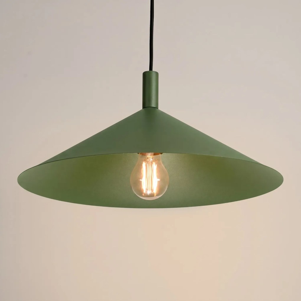 Sollux Lighting Závěsné svítidlo NOX 40 olivově zelené