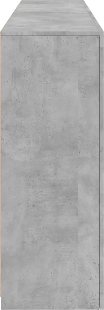Příborník s LED osvětlením betonově šedý 181,5 x 37 x 100 cm 3209152