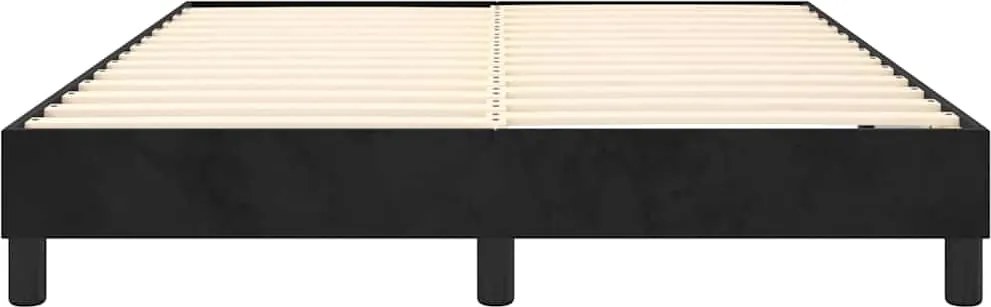 Rám postele s boxspringem černý 140 x 190 cm samet 3120768