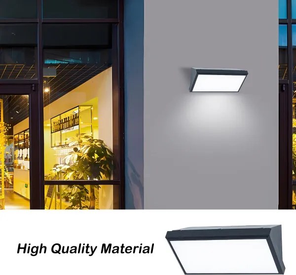 BRILAGI-LED RGBW Venkovní nástěnné svítidlo TRIANGLE 1xE27/12W/230V antracitIP65