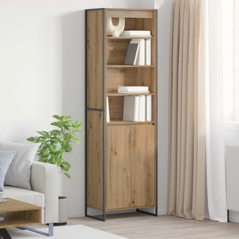Vysoké skříně Umělecký dub 60 x 36 x 200 cm Kompozitní dřevo 3403033