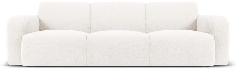 Bílá pohovka z textilie bouclé 235 cm Molino – Micadoni Home