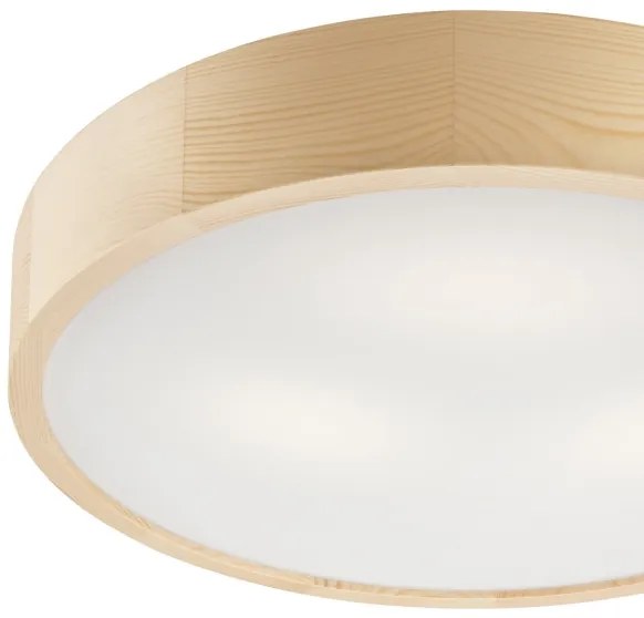 Stropní svítidlo NATURAL 3xE27/60W/230V pr. 47,5 cm borovice