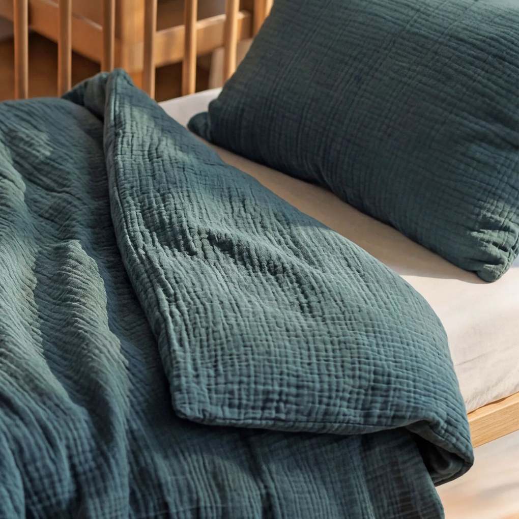 Celoroční mušelínové povlečení do postýlky Ocean - GOTS Velikost: 95 x 130 + 45 x 65